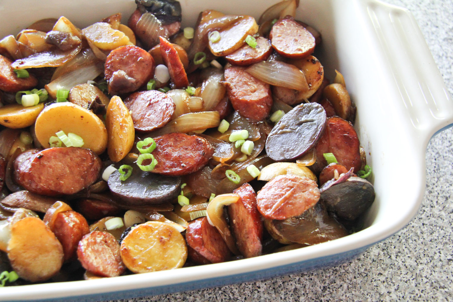 Kielbasa and Potatoes Skillet | Chef Julie Yoon