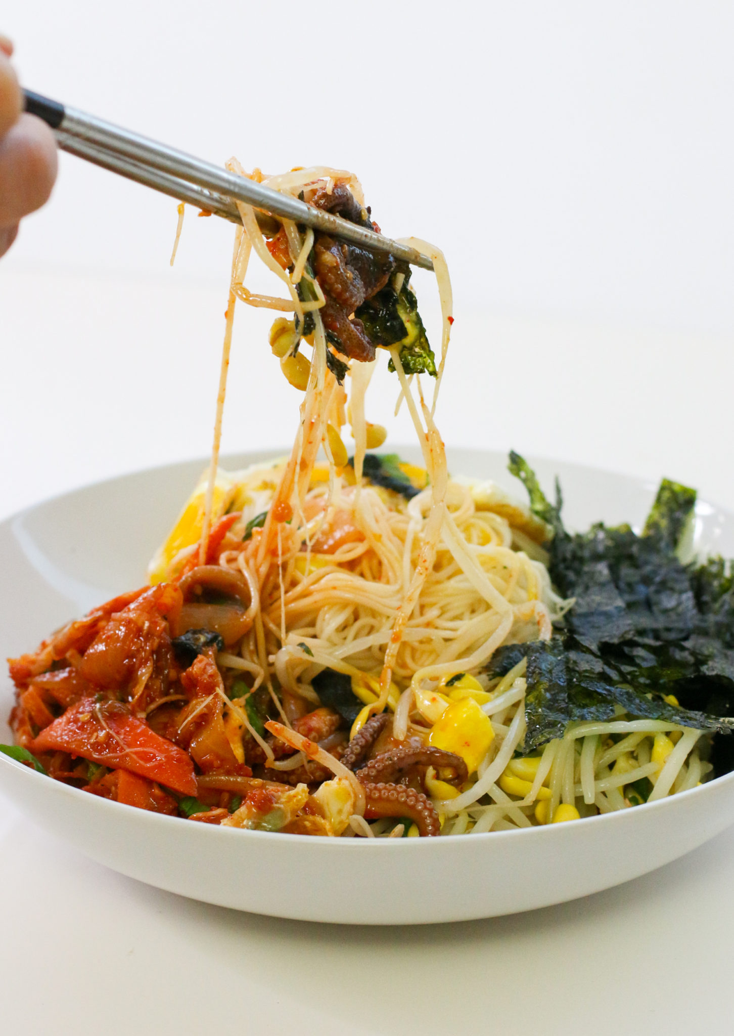 Spicy Octopus Stir fry with Noodles Recipe + GIVEAWAY with Seoul Mills ...
